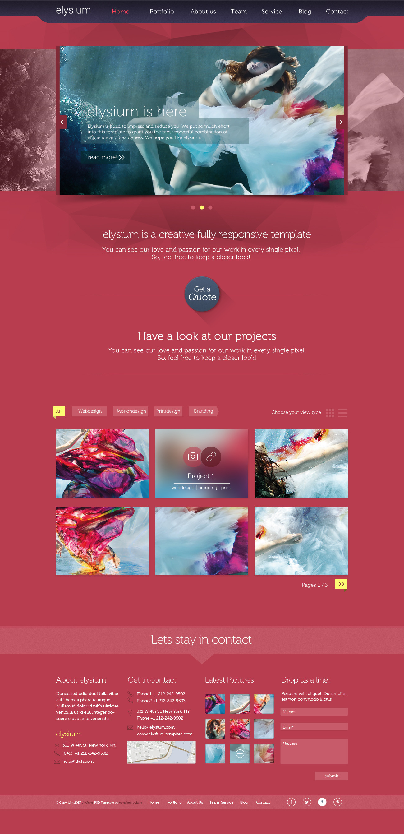 Elysium Multipurpose HTML Template by createit-pl | ThemeForest